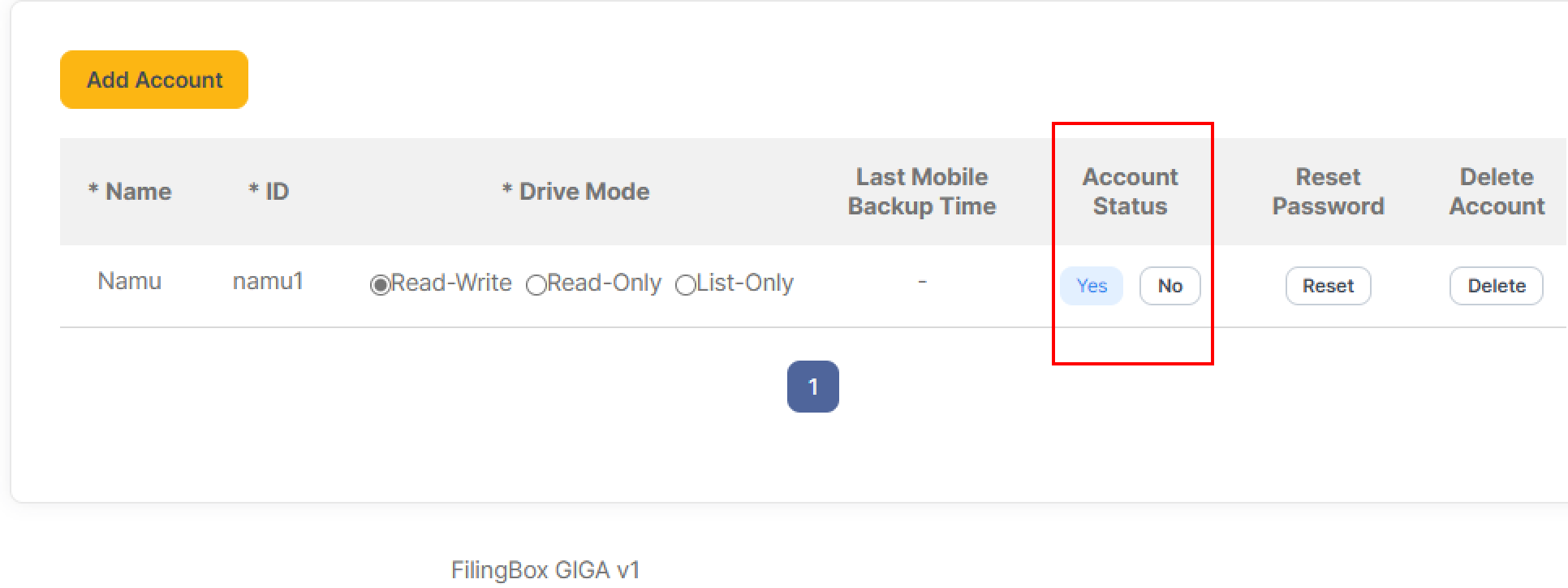 Change user account status – FilingBox Help Center